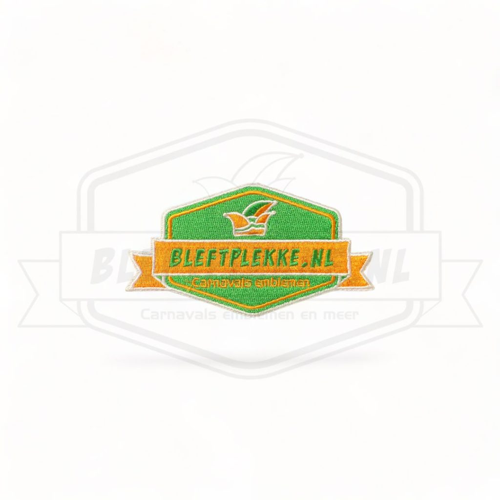 Embleem Bleftplekke.nl Logo Groen / Oranje - Bleftplekke.nl